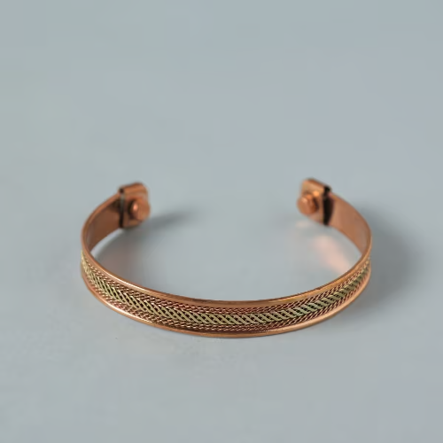 Two Tone Copper Cuff – Isha Life UK