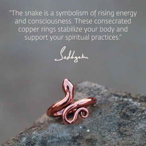 Buy Consecrated Copper Snake Rings by Isha Yoga Center – Isha Life UK